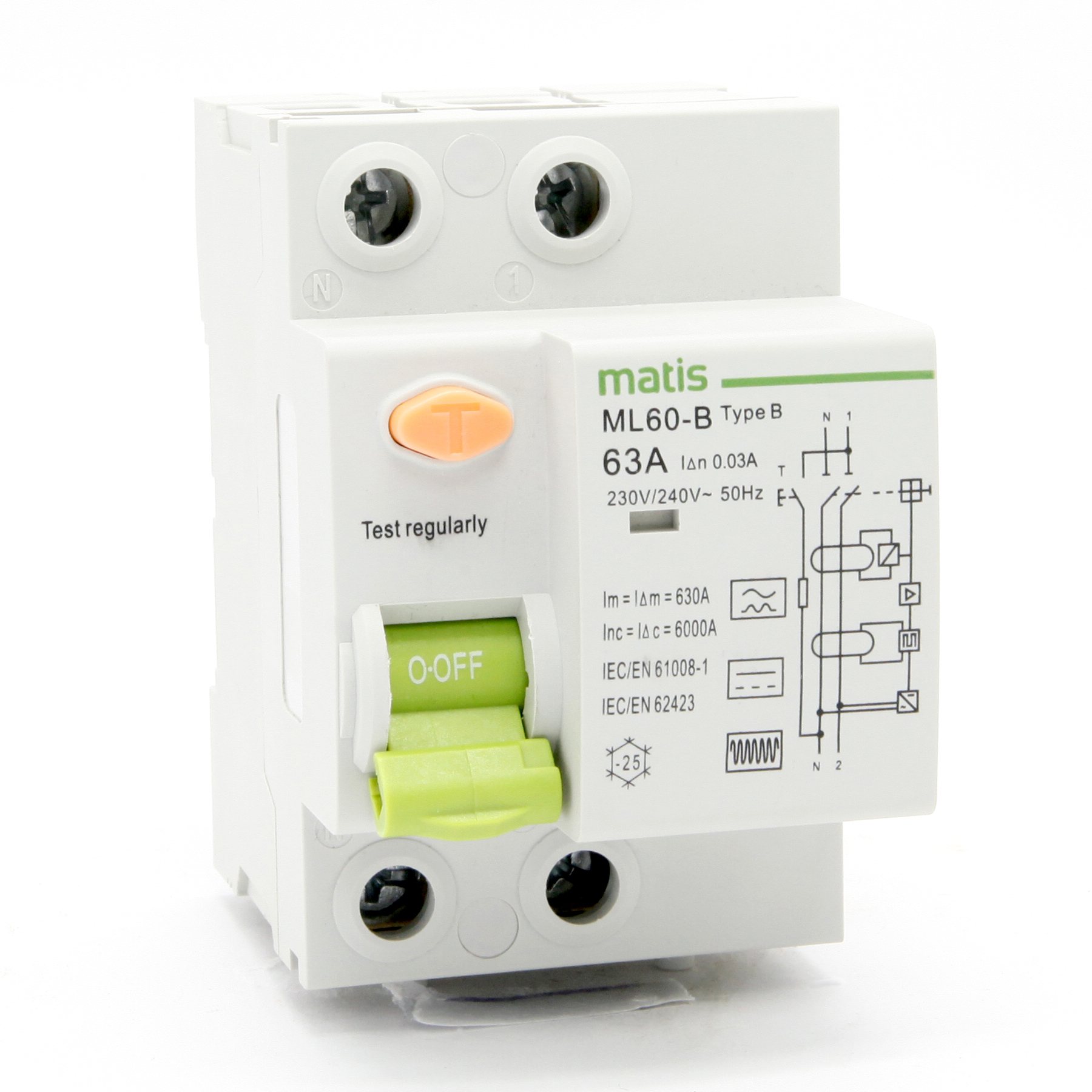 ML60 Type B RCCB | Circuit Breaker | Matismart
